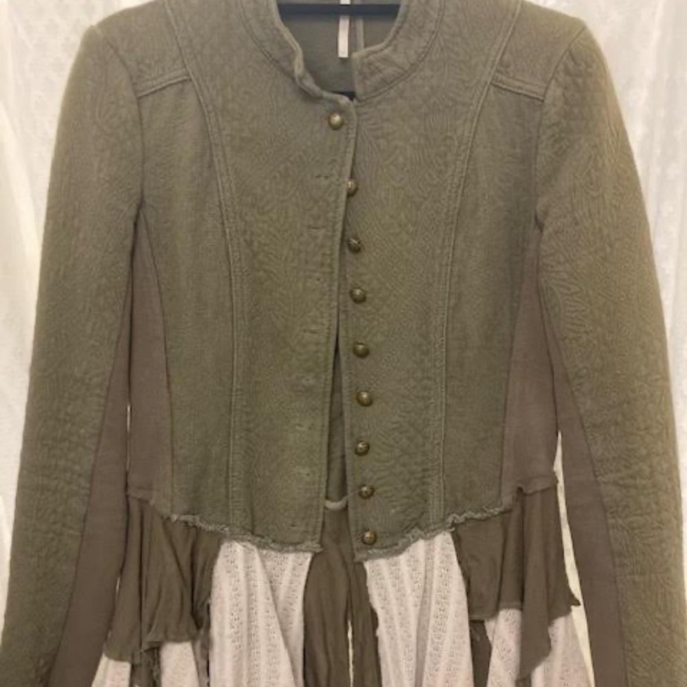 Free People Military Jacket - Gem